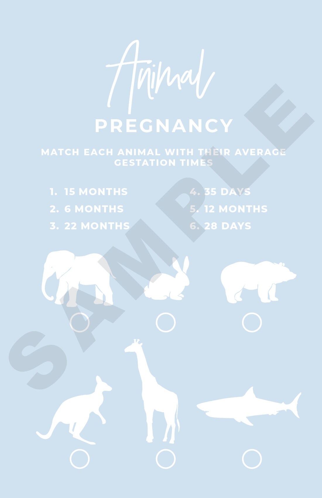 6 Powder Blue Baby Shower Games Baby Shower Game Bundle | Etsy