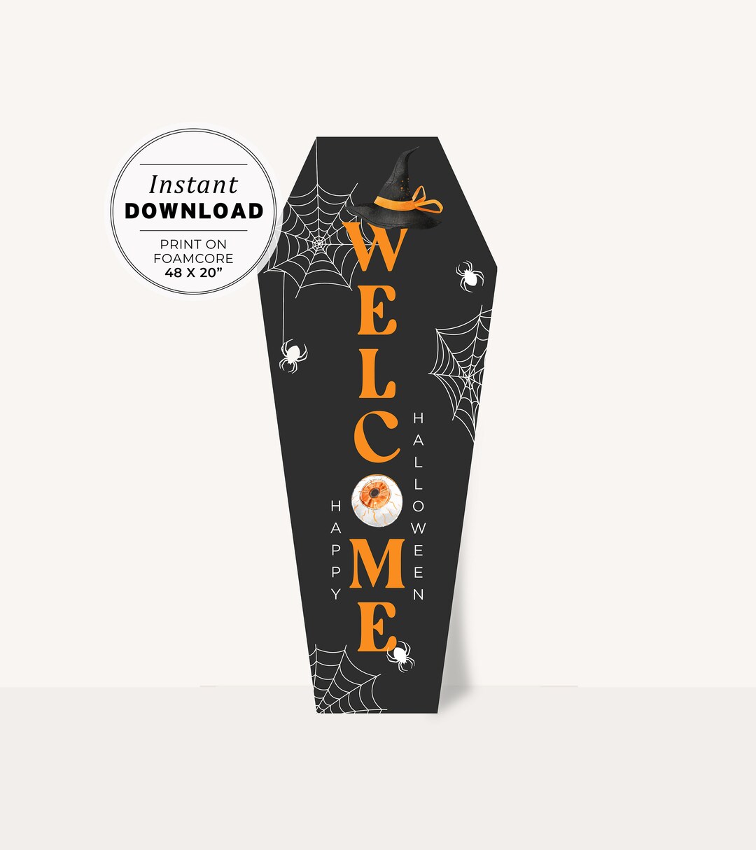 Halloween Welcome Sign, Halloween Porch Sign, Halloween Front Door Sign ...