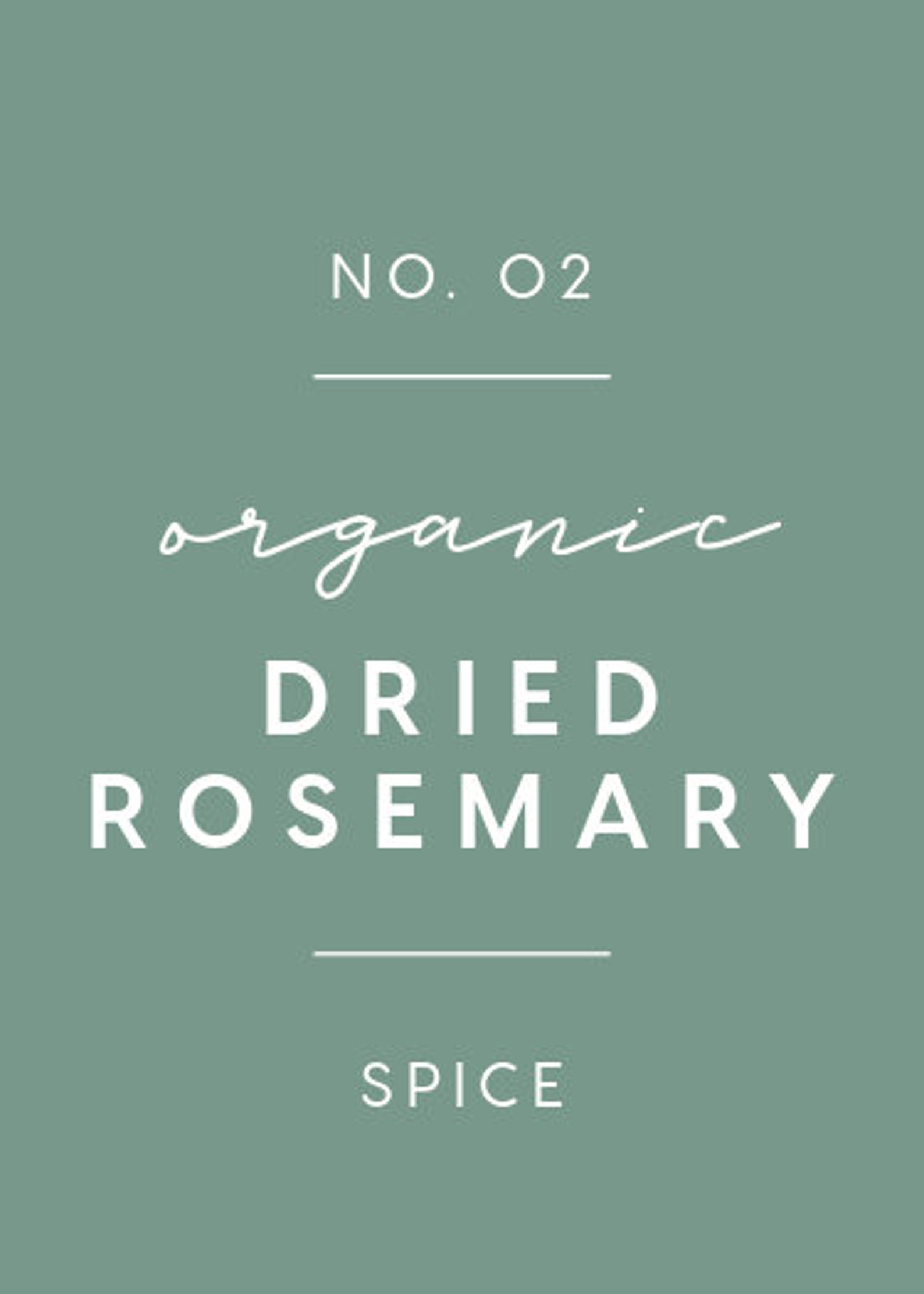 Sage Spice Jar Label Template Minimalist Pantry Printable - Etsy