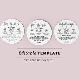 Minimalist Reed Diffuser Warning Label Template, Reed Diffuser Safety ...