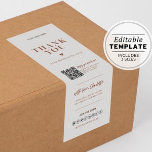 Ceramica Minimalist Box Packaging Label 3 Sizes: 2x4" / 2x5" / 2x6 ...