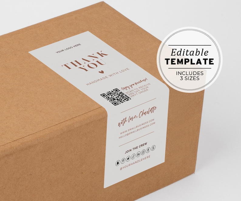 Ceramica Minimalist Box Packaging Label 3 Sizes: 2x4 / - Etsy