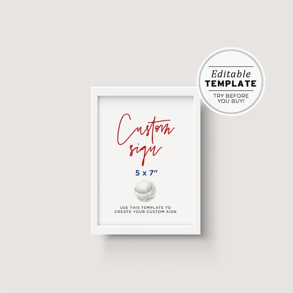 Baseball Sign - Etsy