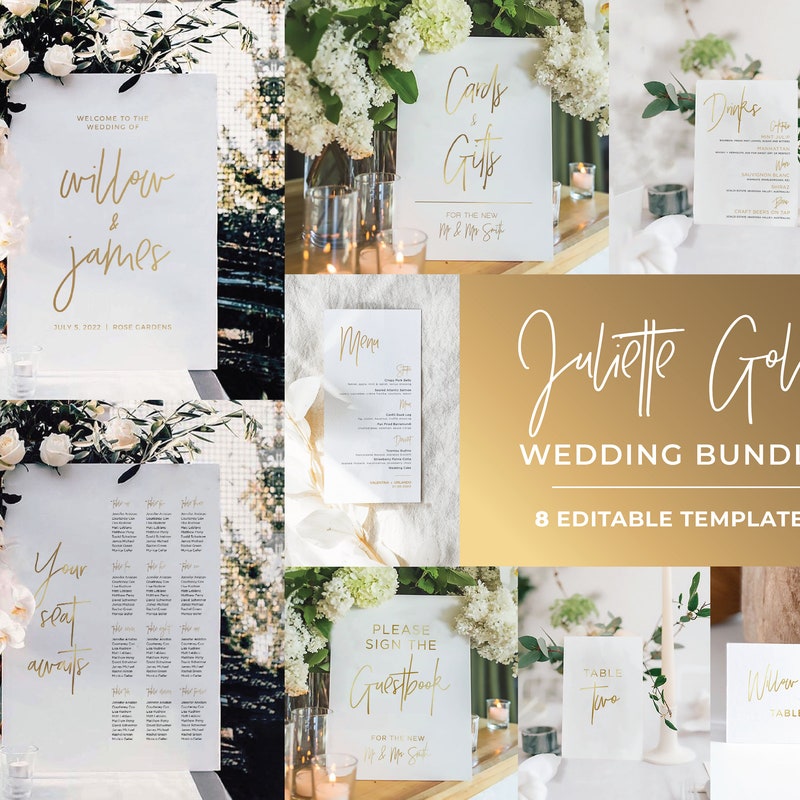 Wedding Sign Bundle - Etsy