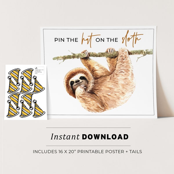 Sloth Party Favors - Etsy