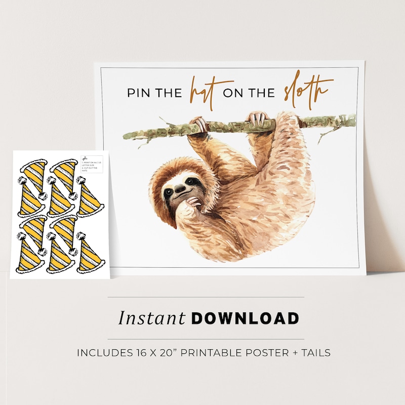 Posters of Sloths - Etsy