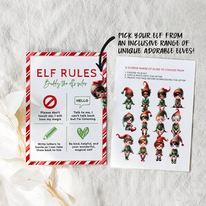 Elf Rules Sign, Christmas Elf Rules Sign, Printable | EDITABLE TEMPLATE ...
