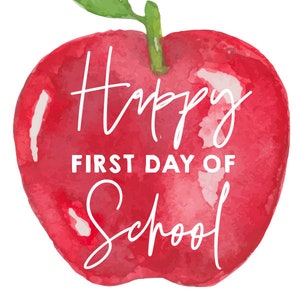 Back to School Teacher Gift Tag, Apple Thank You Favor Tag Template ...