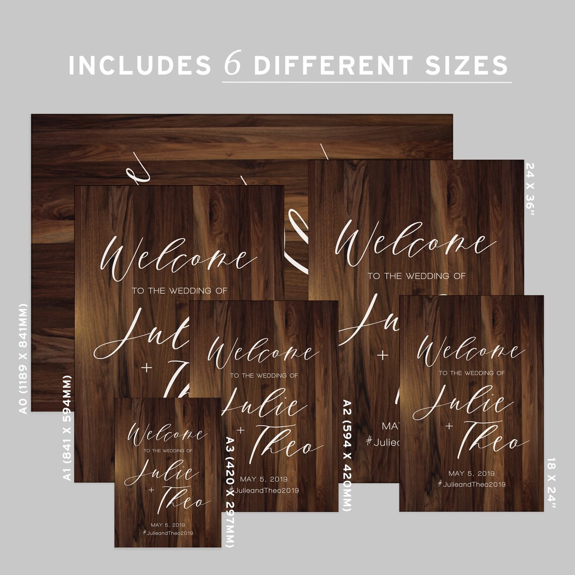 Timber Wedding Welcome Sign Editable Template Timber Wedding - Etsy Canada