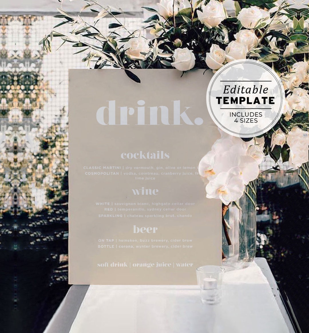 Scandinavian Drink Menus