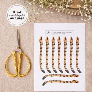 Pin the Tail on the Tiger Kids Party Game Printable Poster, Birthday ...
