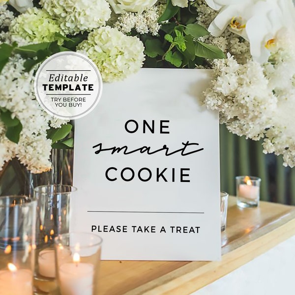 One Smart Cookie Sign - Etsy