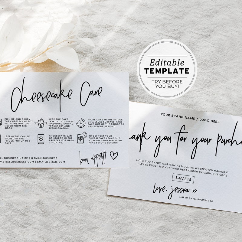 Thank You Cheesecake - Etsy