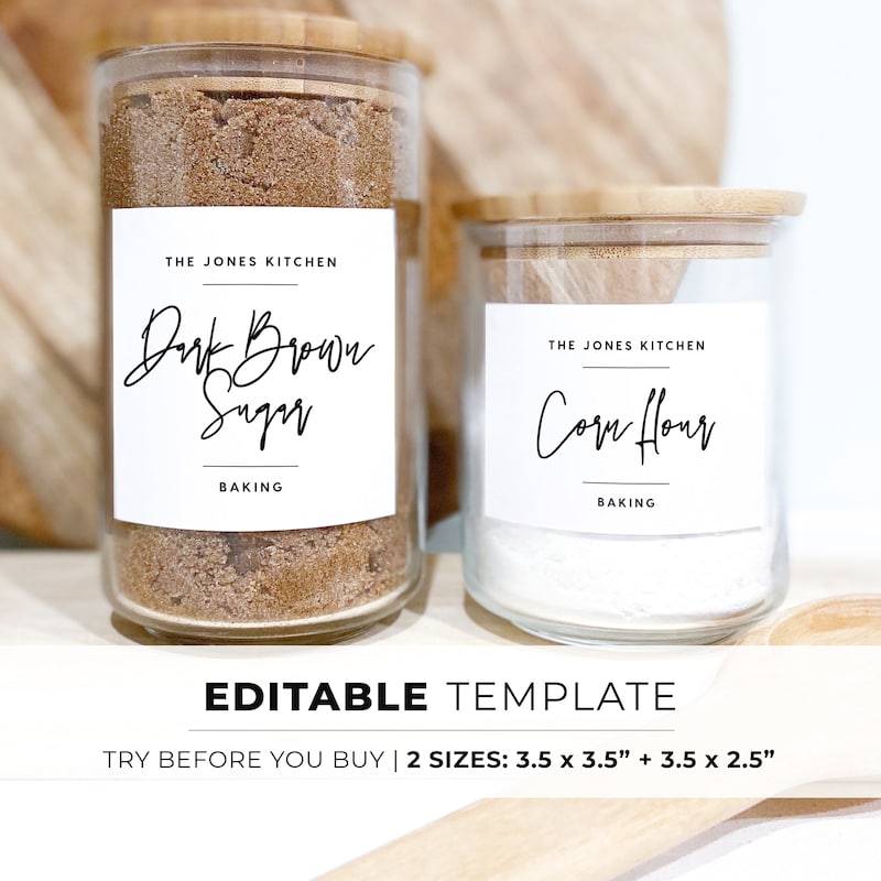 Custom Pantry Labels - Etsy