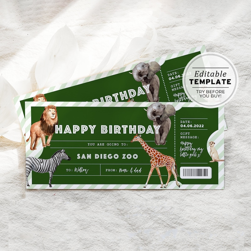 Zoo Themed Birthday - Etsy
