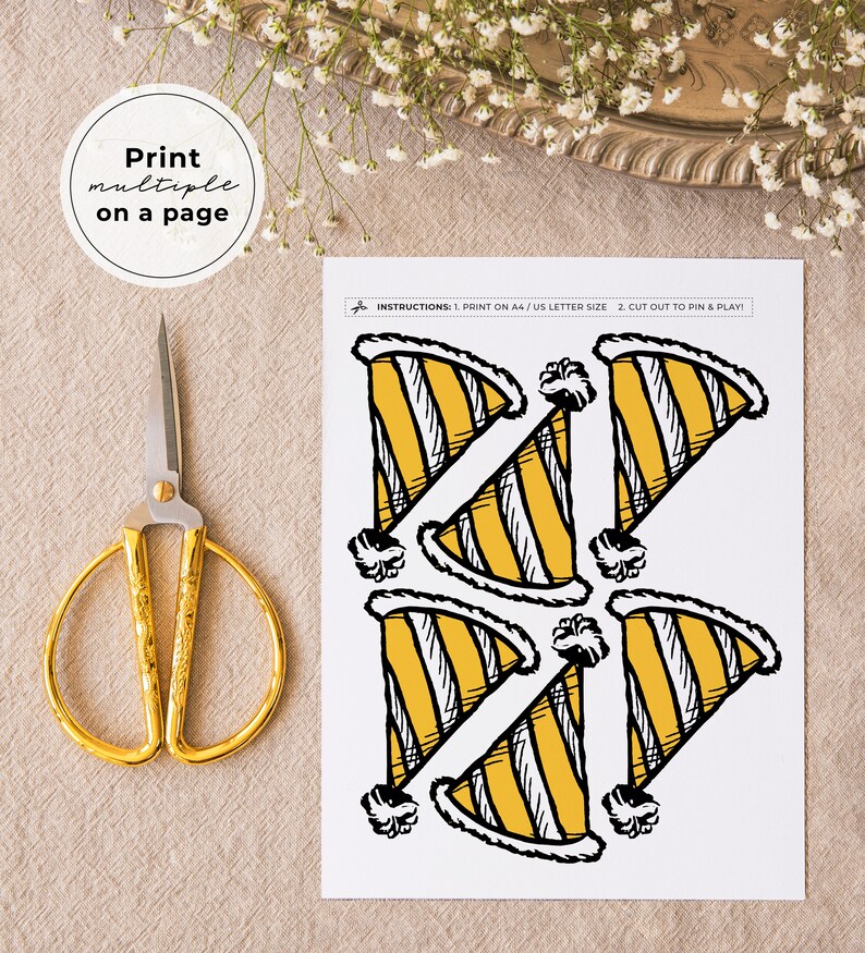 Pin the Hat on the Koala Kids Party Game Printable Poster, Birthday ...