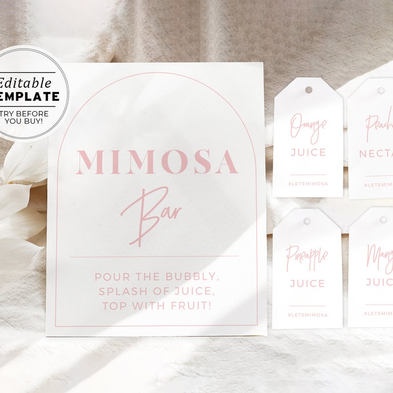 Mimosa Bar - Etsy