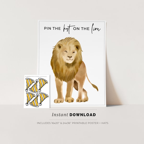 Lion Pin - Etsy
