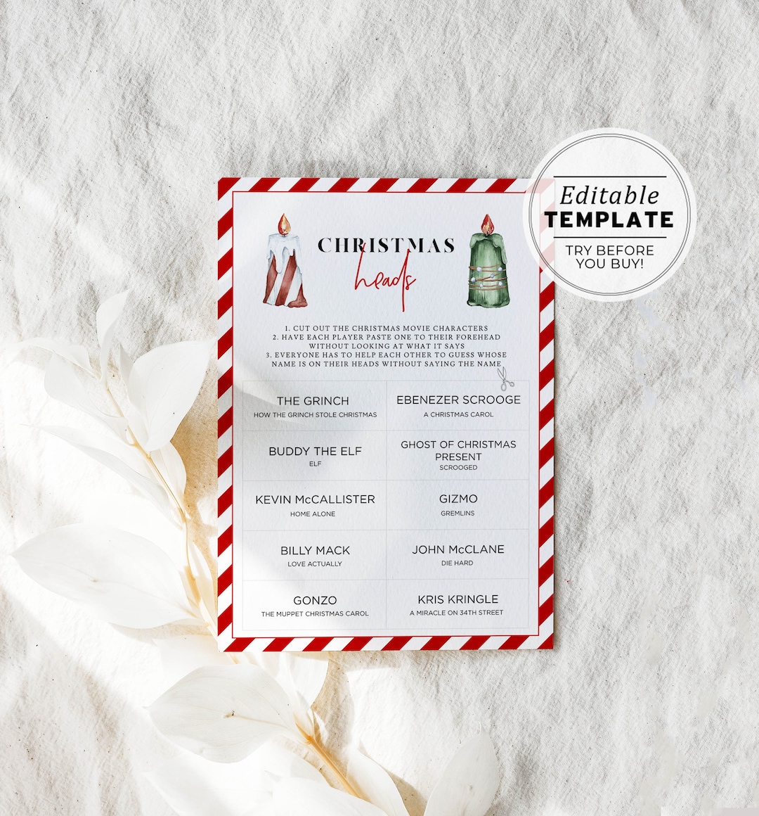 Who Am I Christmas Game, Holidays Guess Who Game, Christmas Party Games ...