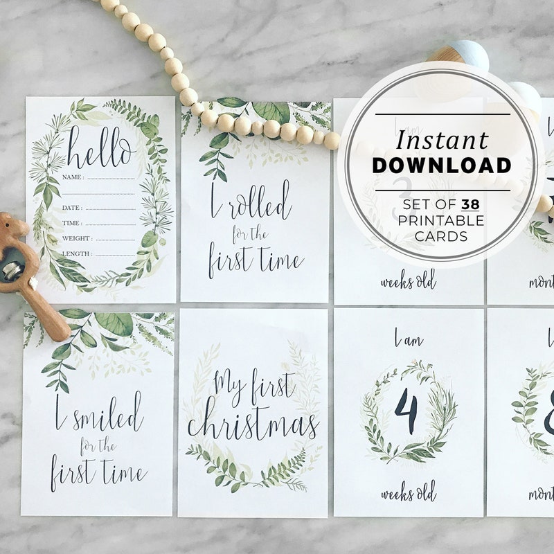 Milestone Cards - Etsy