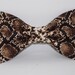 Snake Skin Bow Tie Brown & Tan Snake Skin Pre-tied Bow Tie - Etsy