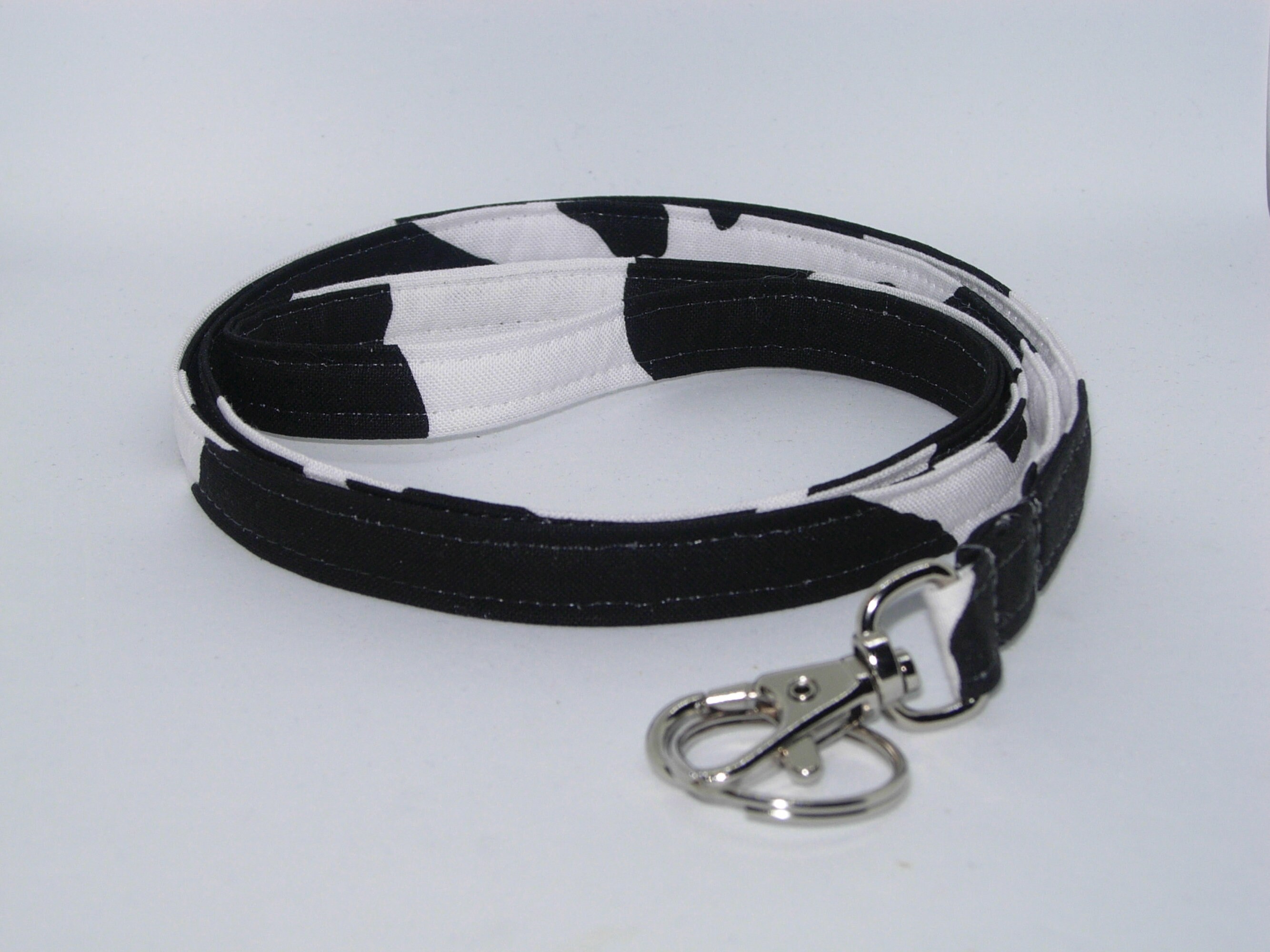 Cow Print Lanyard Black Cow Spot on White Cow Appreciation - Etsy