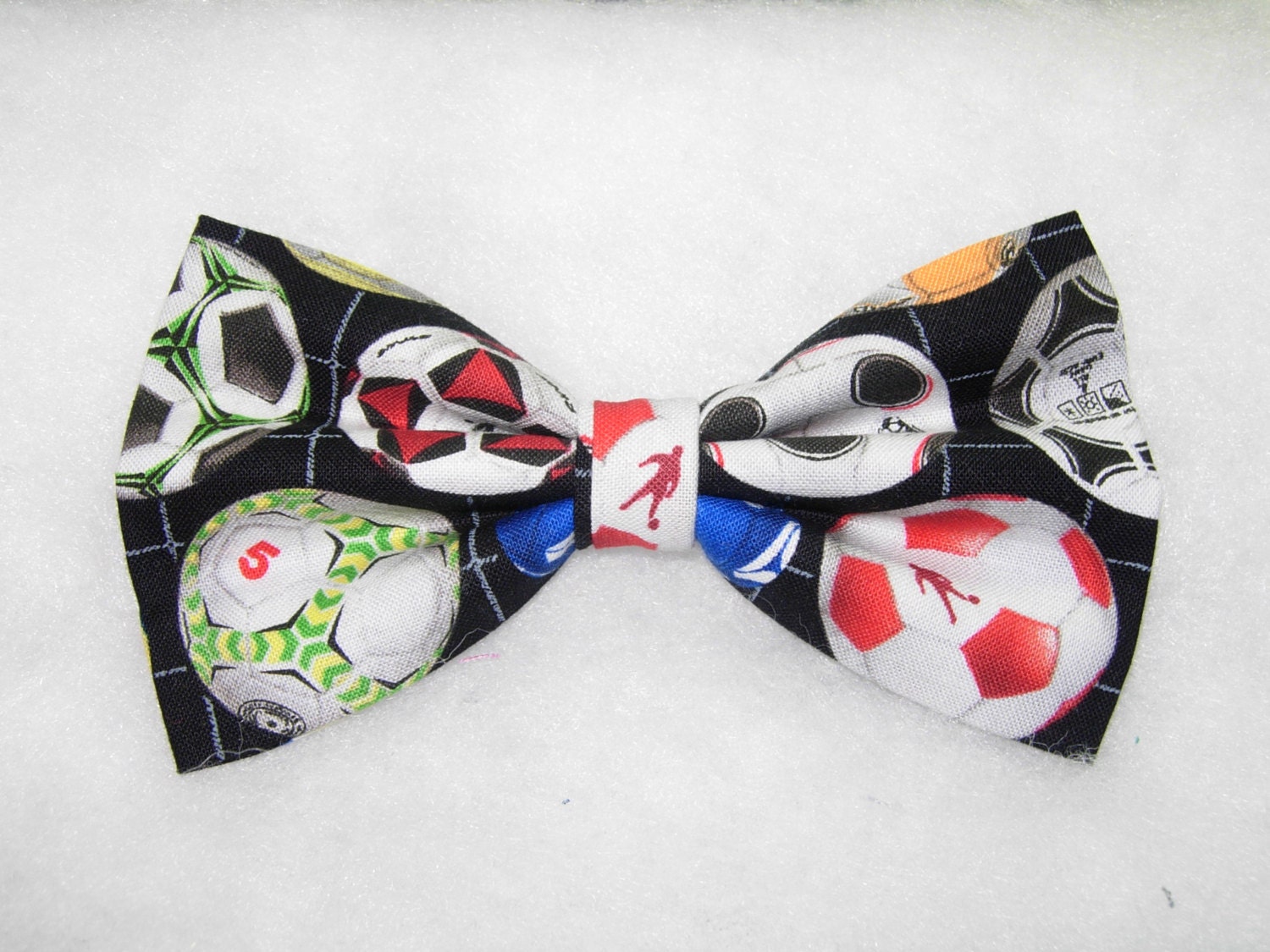 Soccer Bow Tie Colorful Soccer Balls Pre-tied Bow Tie - Etsy