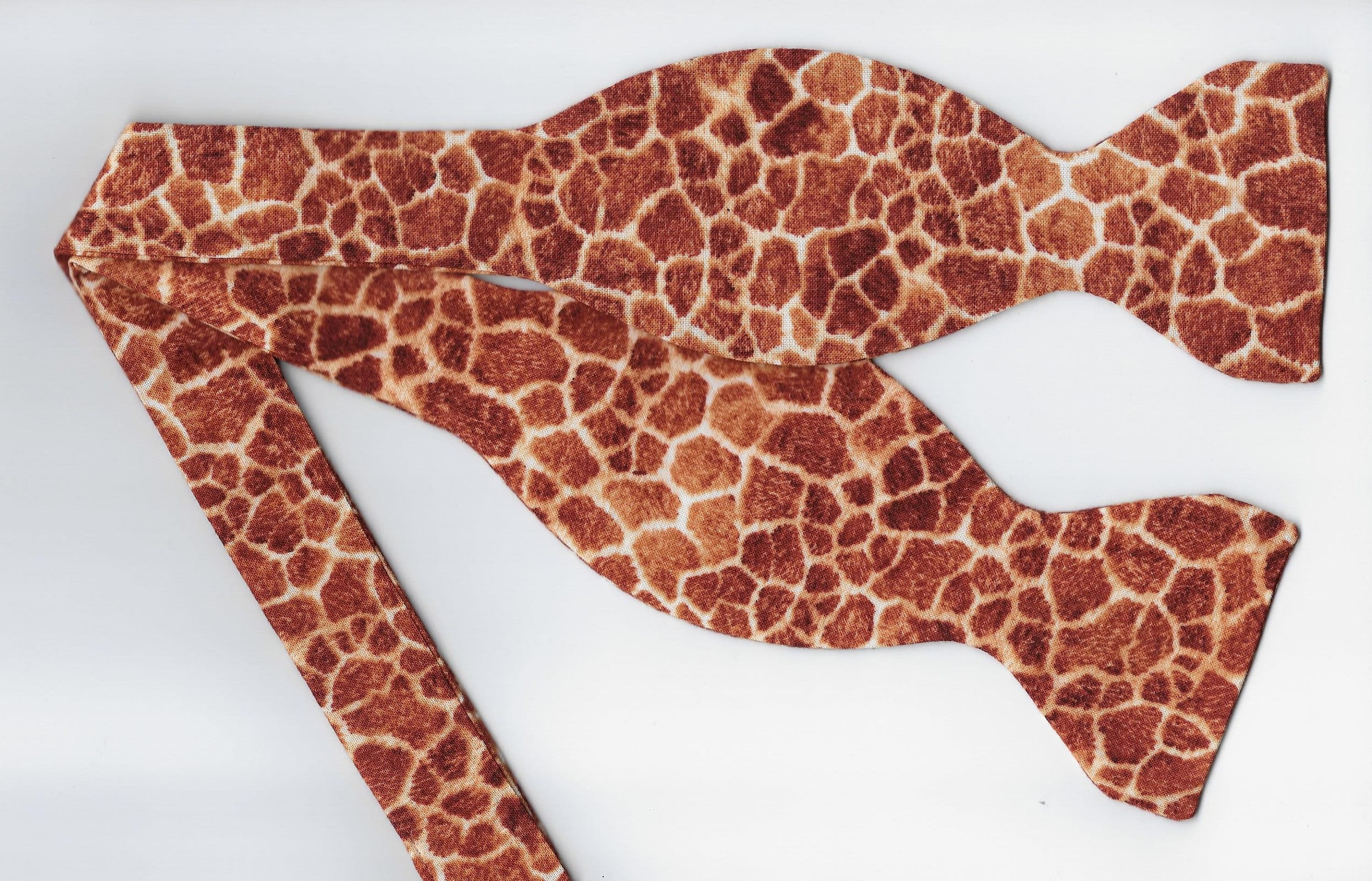 Giraffe Print Bow Tie Furry Looking Giraffe Spots Self-tie | Etsy