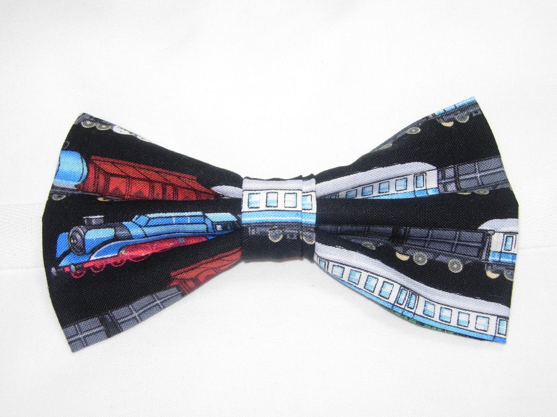 Train Bow Ties Railroad Trains Pre-tied Bow Tie Train - Etsy