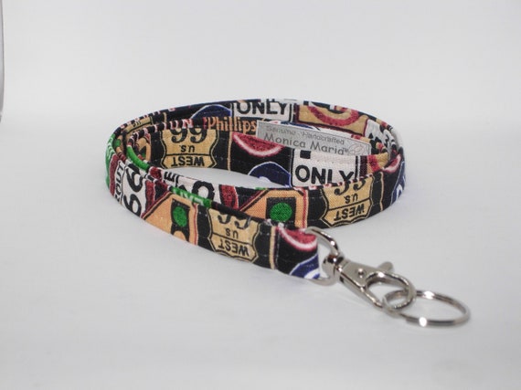 Travel Lanyard Route 66 Lanyard Happy Camper Key Fob | Etsy