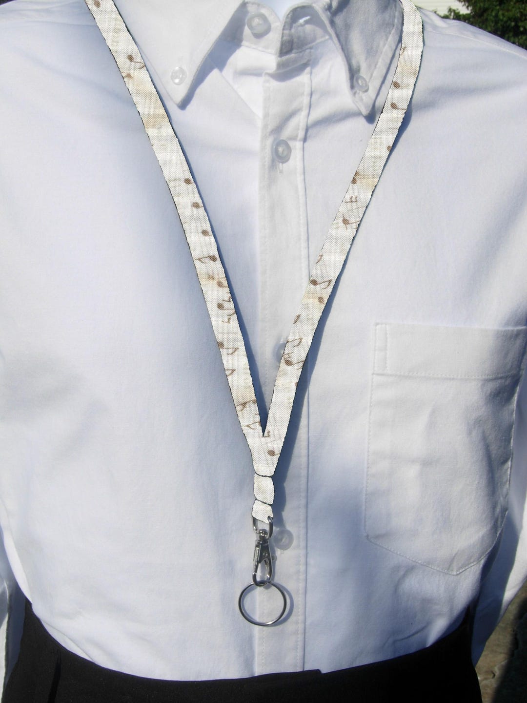 Music Teacher Lanyard, Sheet Music on Parchment, Musician Lanyard, Cell ...