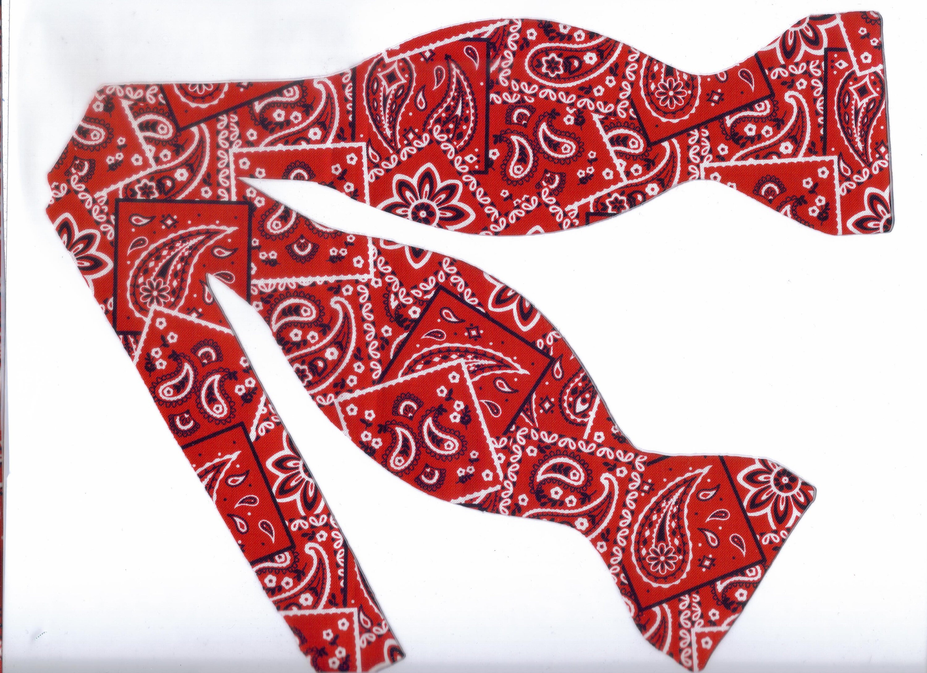 Crimson Red Bandana Bow tie Western Bandana Cowboy Birthday | Etsy