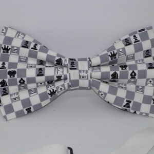Chess Game Bow Tie | Chess Pieces | Pre-tied Bow Tie | Chess ...