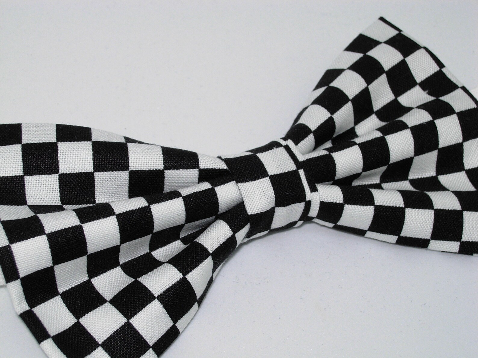 Black & White Check Bow Tie Self-tie Pre-tied Checkered | Etsy