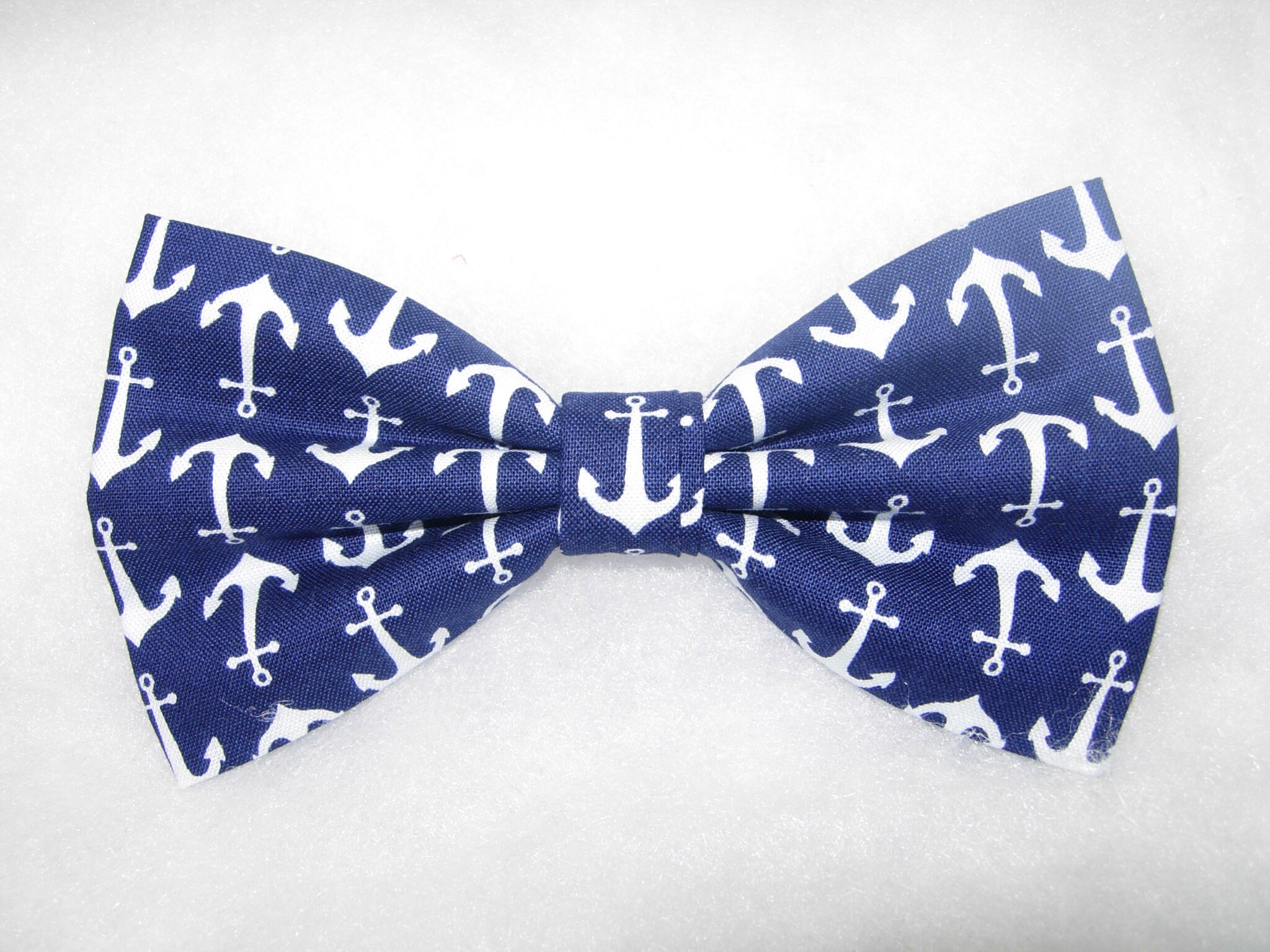 Nautical Bow Ties, Anchors on Navy Blue, Self-tie & Pre-tied, Bow Tie ...