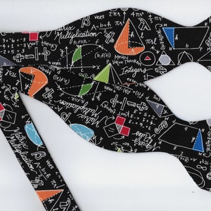 Geometry Bow Tie, Math Equations, Colorful Shapes, Self-tie or Pre-tied ...