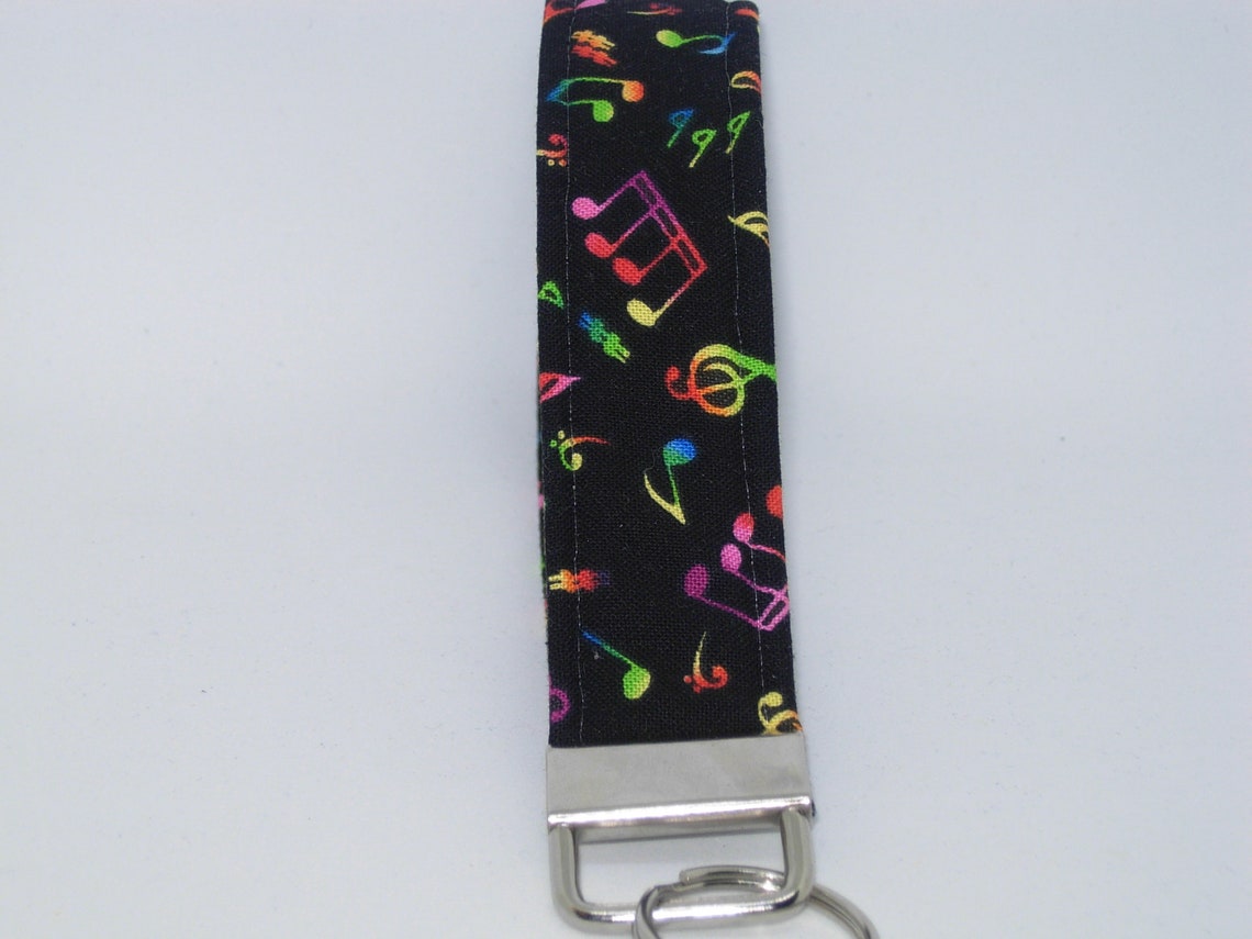 Music Teacher Key Fob Neon Musical Notes Band Teacher - Etsy