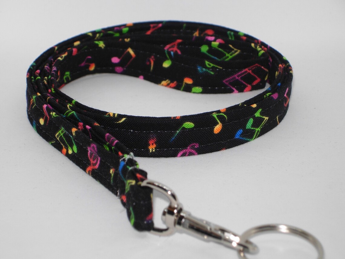 Music Lanyard Musical Notes Piano Teacher Lanyard Metallic | Etsy