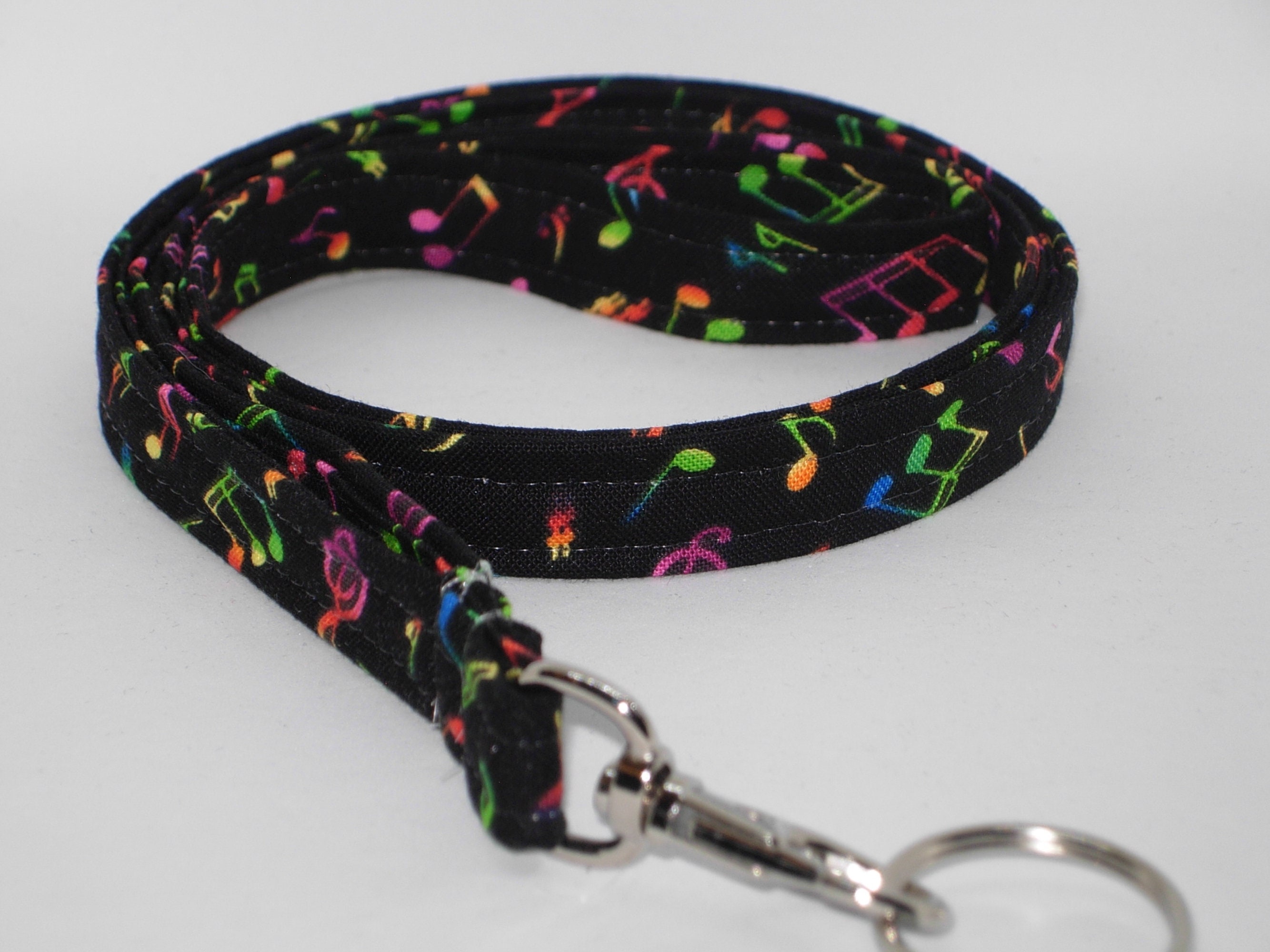 Music Lanyard Musical Notes Piano Teacher Lanyard Metallic | Etsy