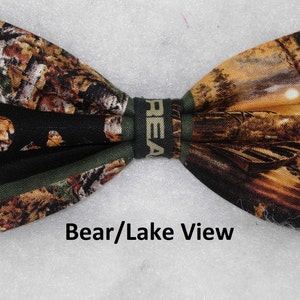Realtree Camo Hunting Theme Pre-tied Bow Tie Deer Bear Hunting Cabin ...