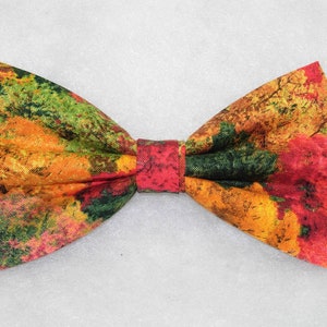 Autumn Bow Tie, Forest of Fall Leaves, Self-tie or Pre-tied, Fall ...
