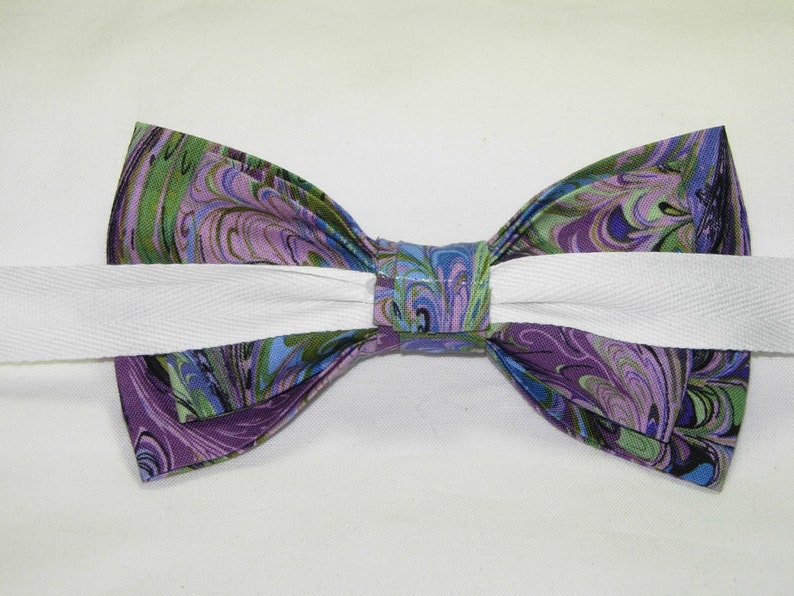 Trendy Purple Bow Tie Lavender Purple Green Blue Abstract - Etsy