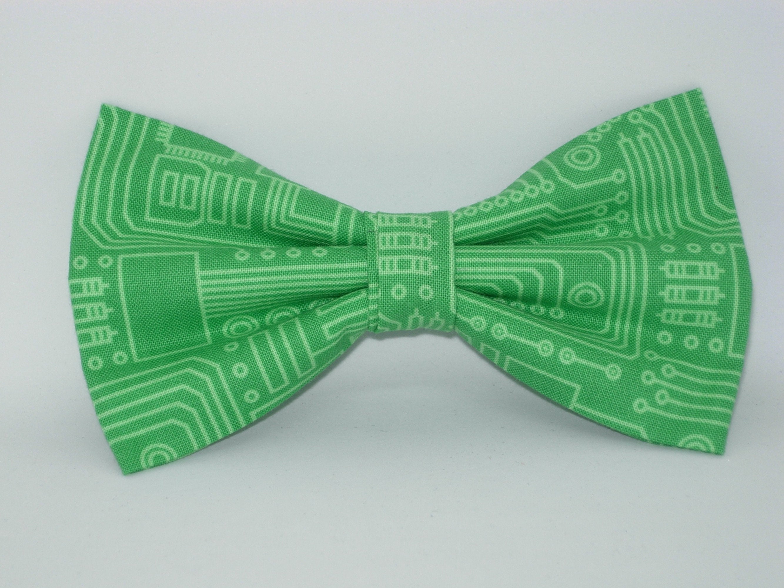 Computer Bow Tie, Light Green PCB, Circuit Board, Pre-tied Bow Tie, Bow ...