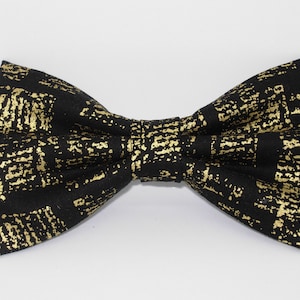 Black Gold Bow Tie Gold Splashes on Black Pre tied Bow Tie Metallic Gold Wedding Bow Tie Bow Tie for Men Boys Bow Tie Girls Hair Bow Etsy UK