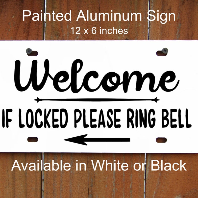 Ring Bell Sign - Etsy