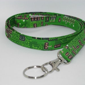 Computer Lanyard, Green Circuit Board, Lanyard for Men, PCB Key Chain ...