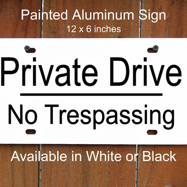 Private Drive Sign - Etsy