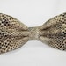Snake Skin Bow Tie, Taupe & Tan Snake Skin Design, Pre-tied Bow Tie ...