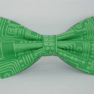 Computer Bow Tie, Light Green PCB, Circuit Board, Pre-tied Bow Tie, Bow ...