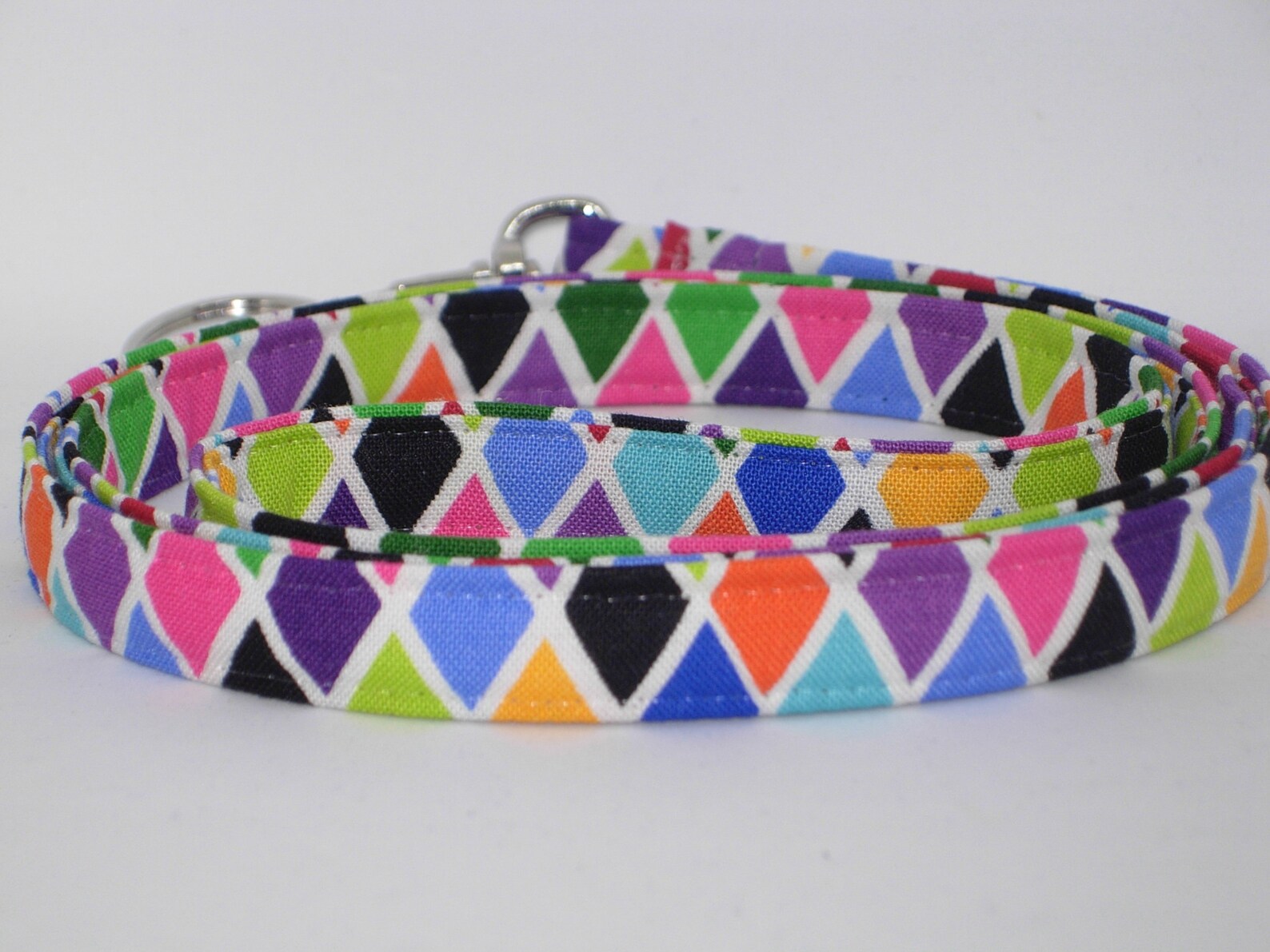 Trendy Lanyard, Colorful Diamond Shapes, Art Teacher Laynard, Key Fob ...